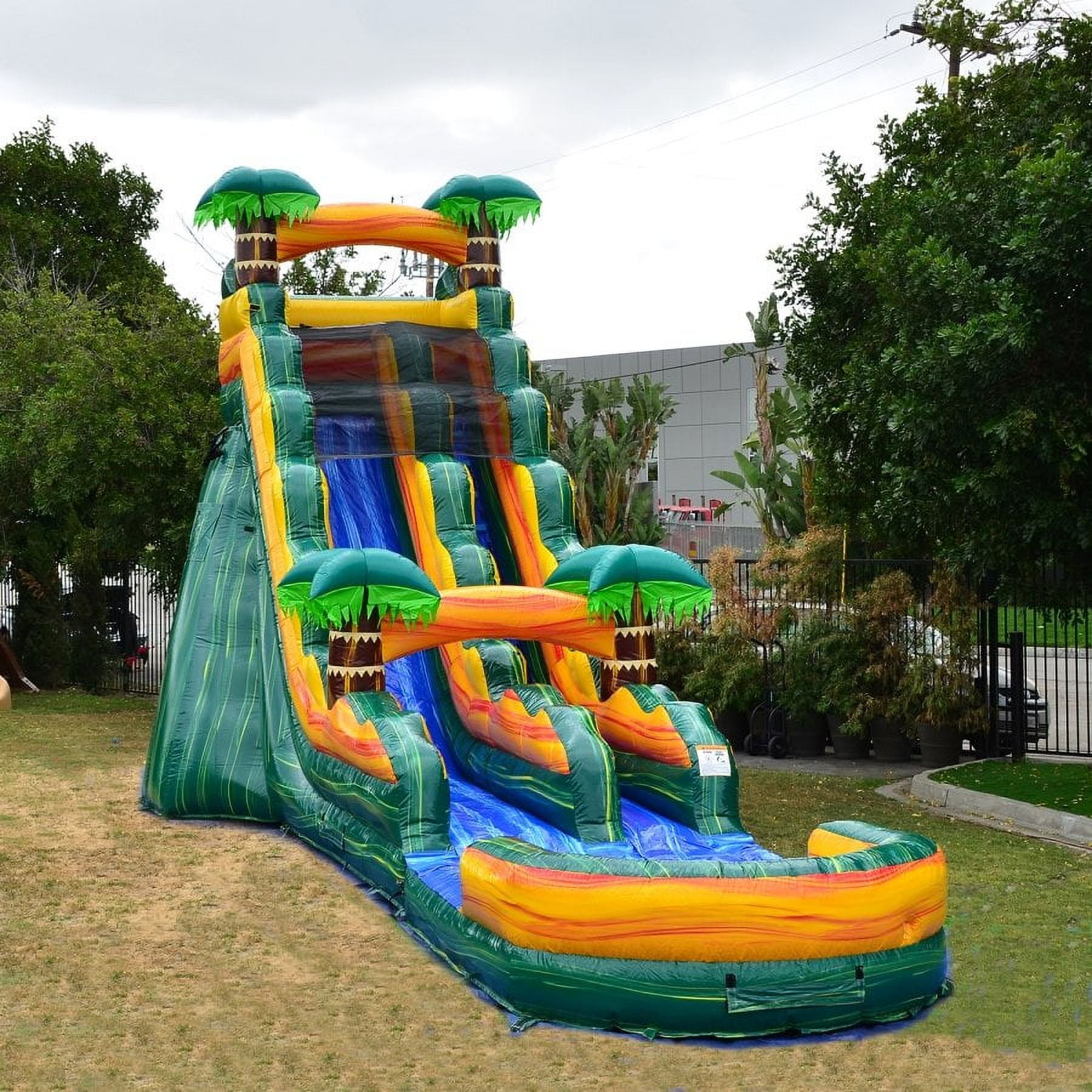 JumpOrange 19FT Cali Palms Water Slide, Commercial Grade Inflatable ...
