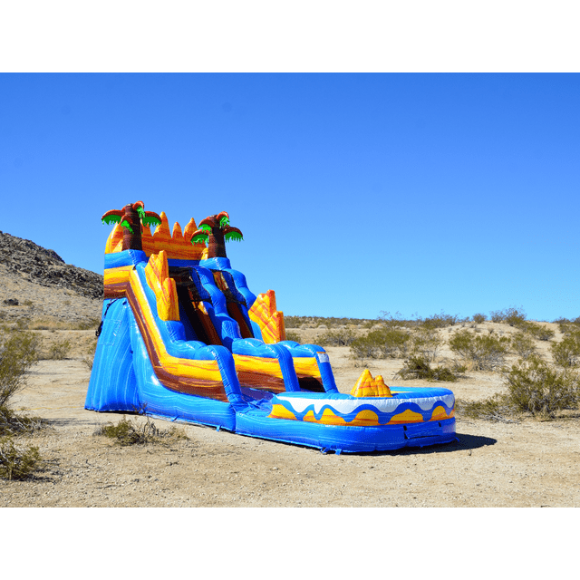 JumpOrange Commercial Grade Water Slide Inflatable with Pool for Kids ...