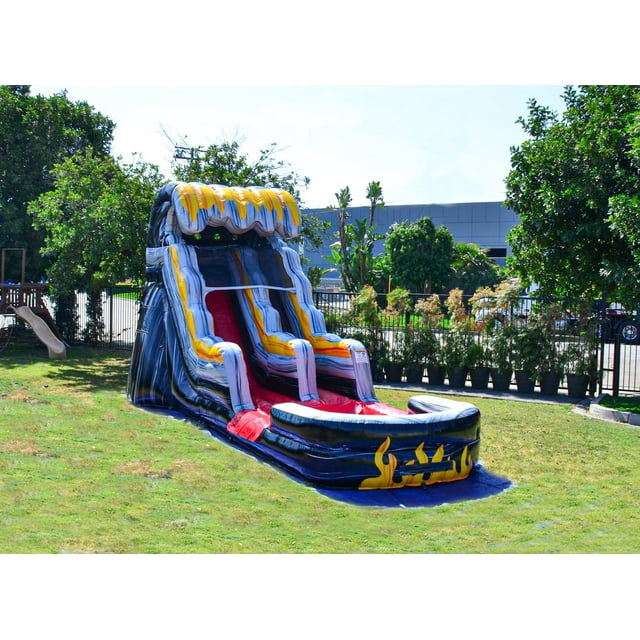 JumpOrange Commercial Grade Water Slide Inflatable with Splash Pool for ...