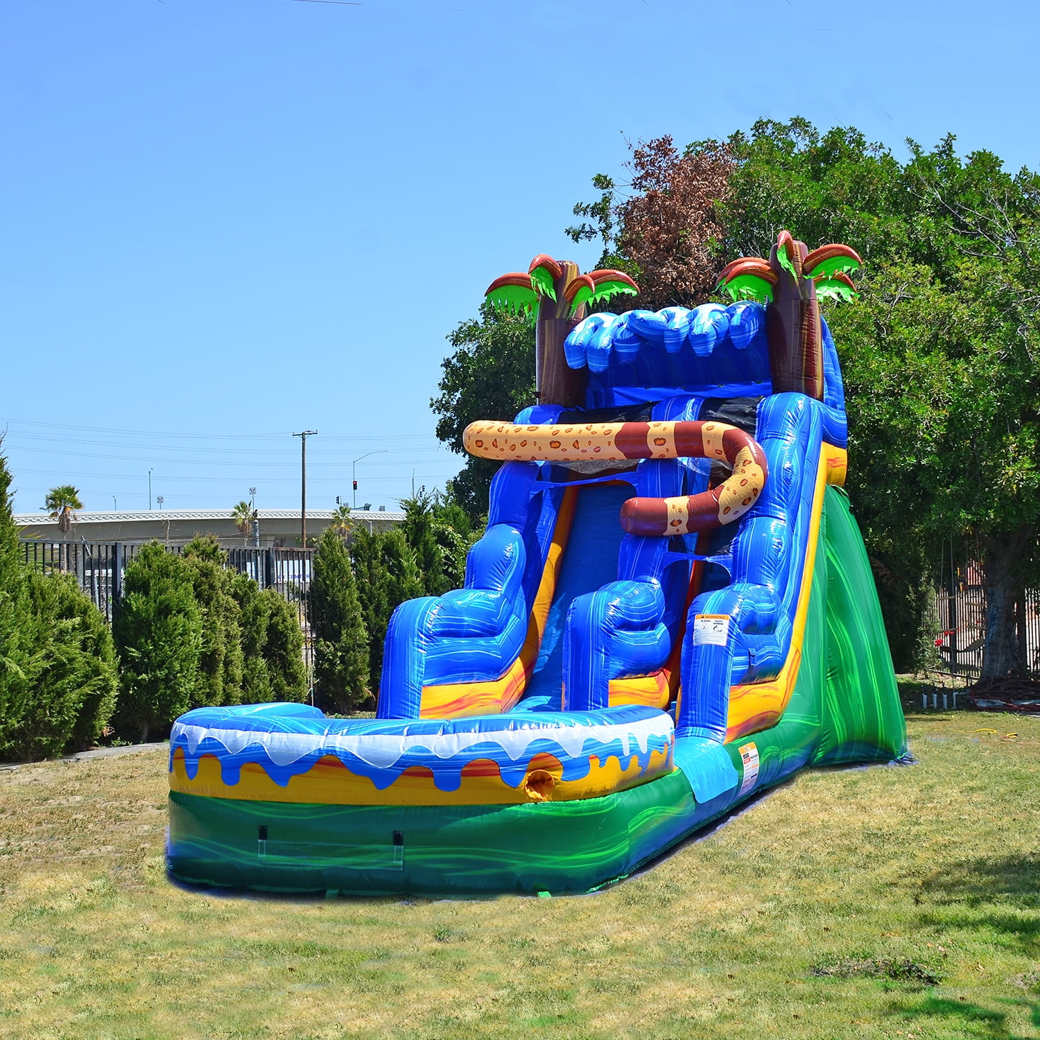 JumpOrange Inflatable Backyard Water Slide, Commercial Grade for Kids ...