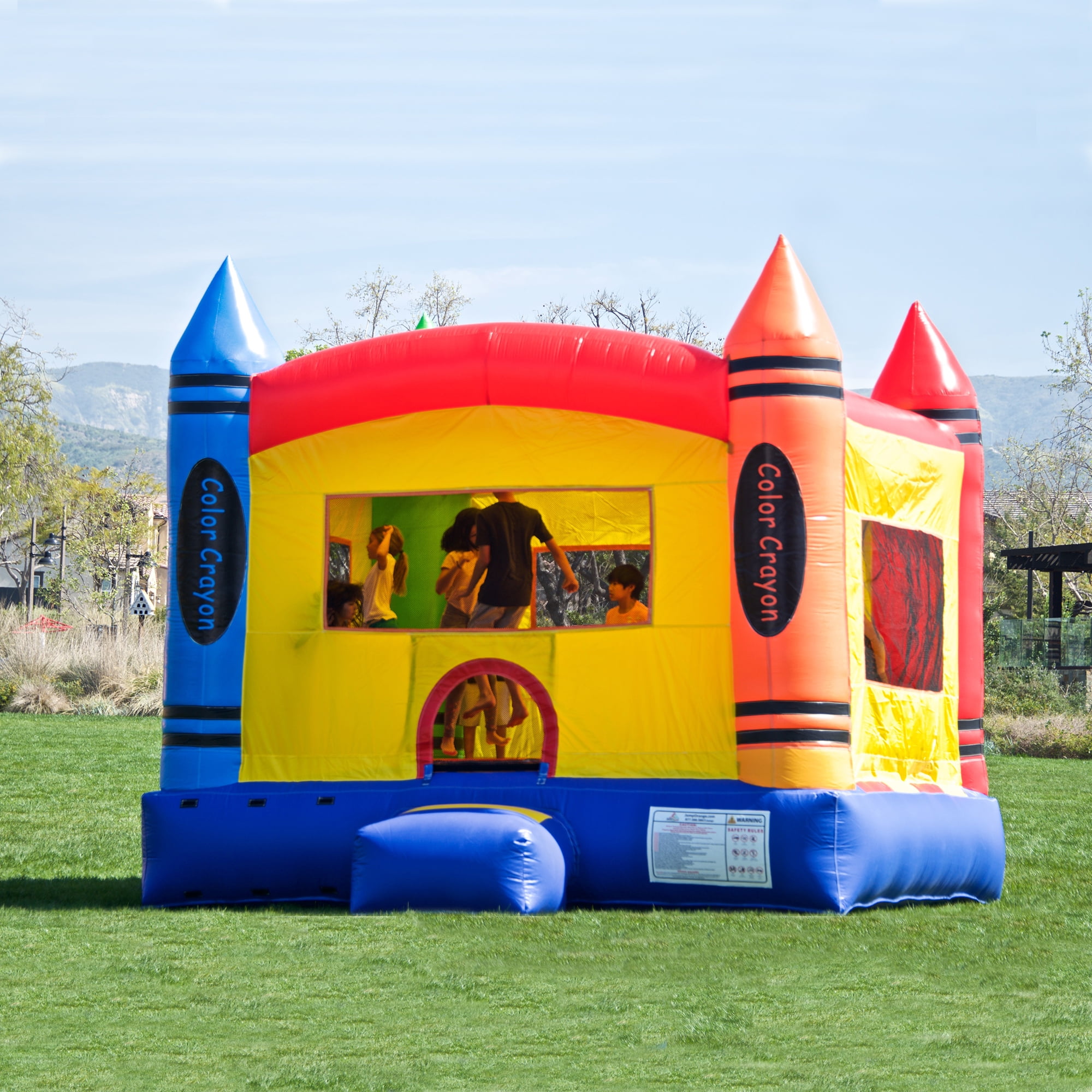 JumpOrange Crayon Commercial Grade Bounce House for Kids and Adults ...