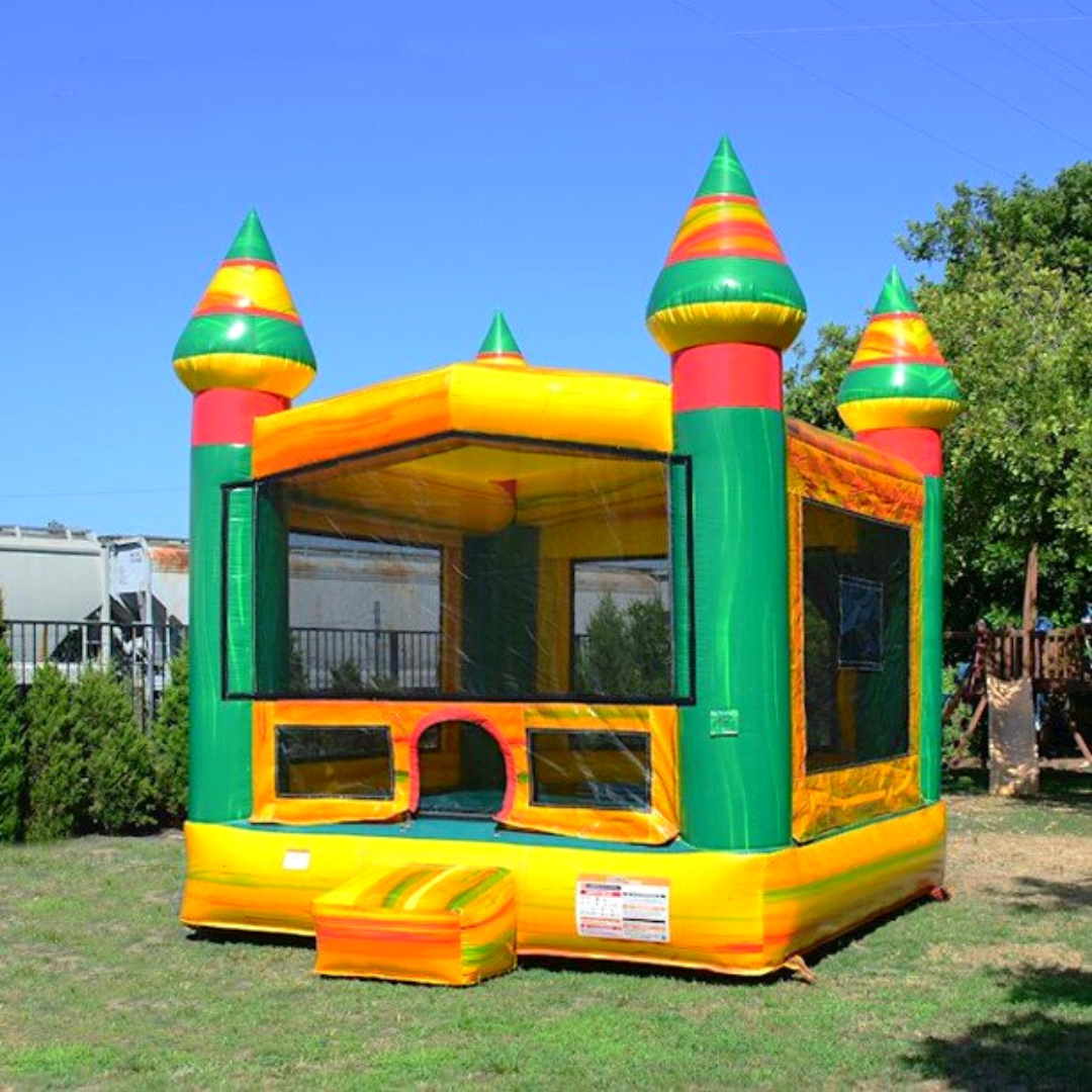 JumpOrange Fiesta Commercial Grade Bounce House with Blower for Kids ...