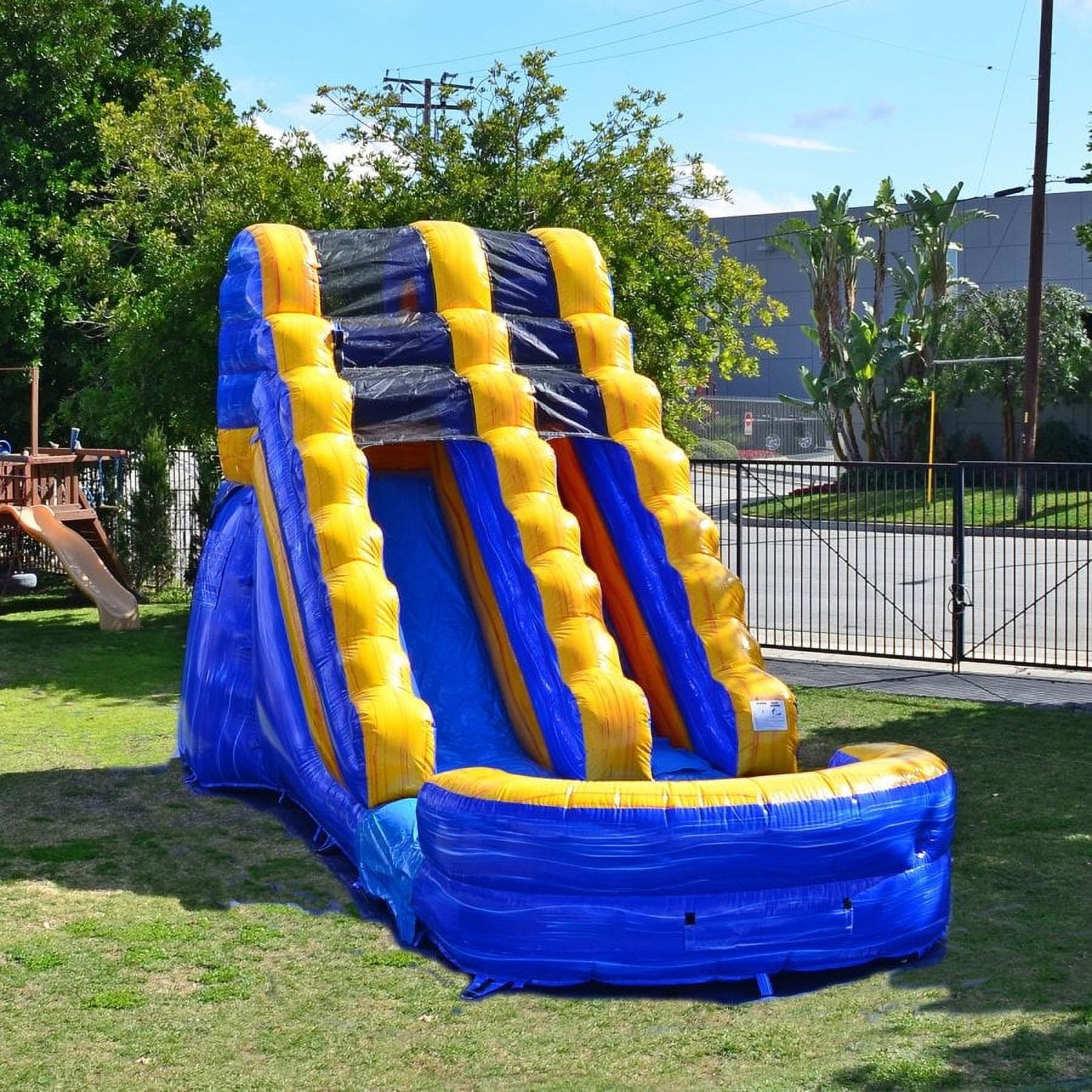 JumpOrange Melting Arctic 15 ft Commercial Grade Inflatable Water Slide ...