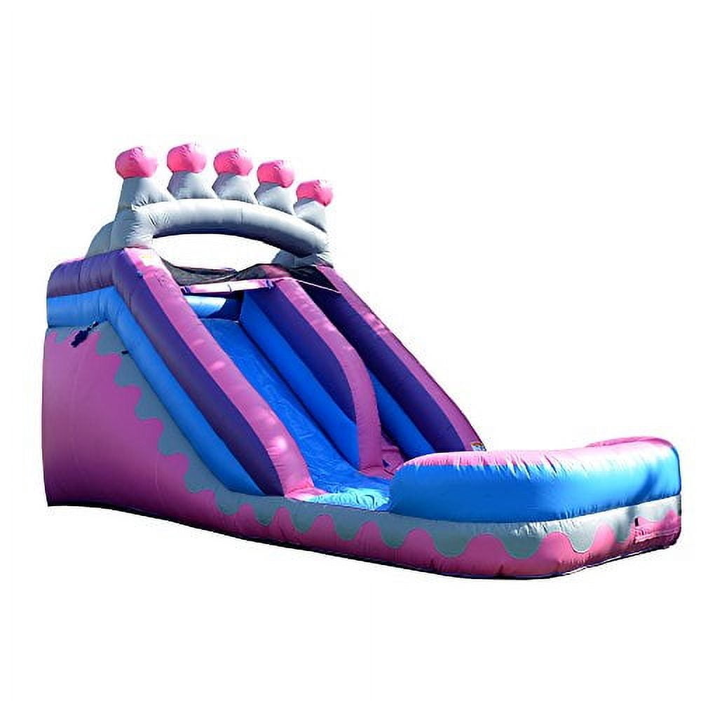 JumpOrange Princess Tiara Commercial Grade Water Slide with Splash Pool ...