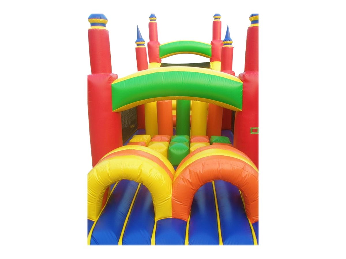 JumpOrange Commercial Grade 40' Rainbow Mega Inflatable Obstacle Course ...