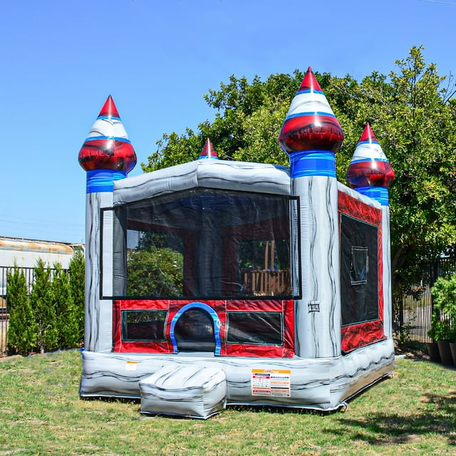 JumpOrange Titanium Castle Commercial Grade Bounce House with Blower ...