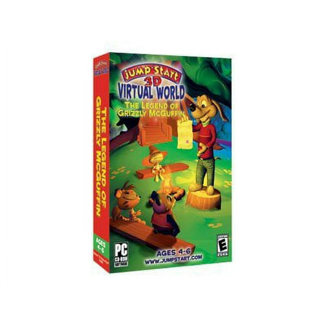 JumpStart 3D Virtual World The Legend of Grizzly McGuffin - Win - CD ...