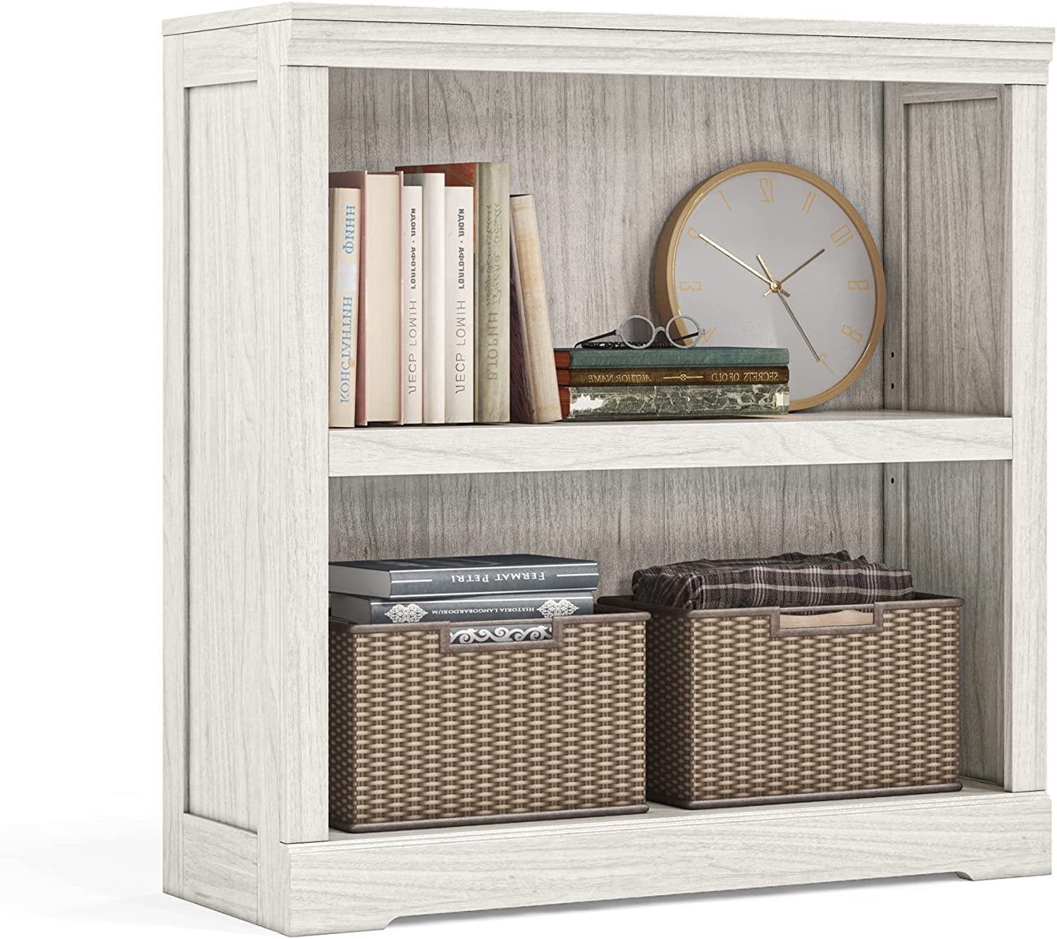 Jumpeak 5-Shelf Bookcase, Narrow Bookshelves Floor Standing Display ...