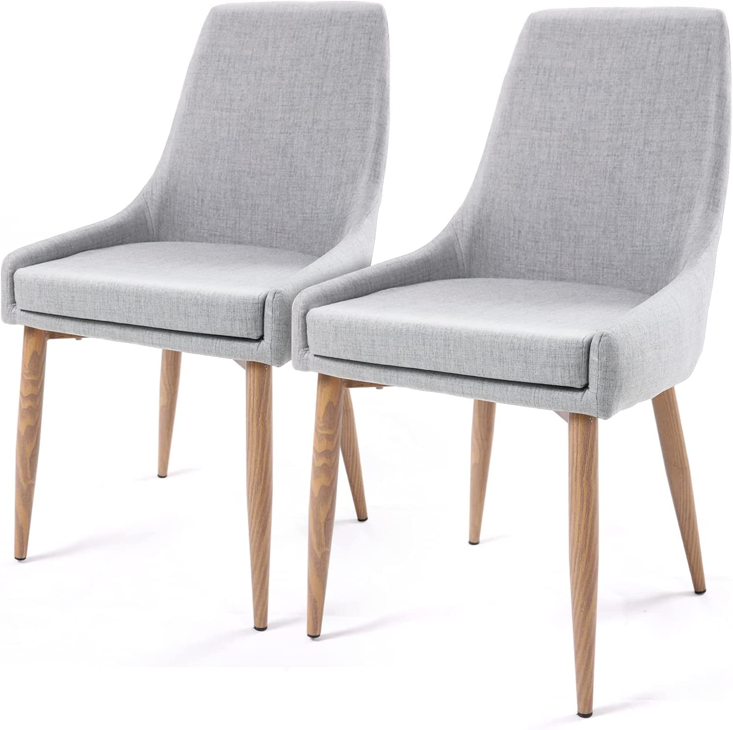 Jumpeak Dining Chairs, Light Grey Accent Living Room Chair Set of 2 ...