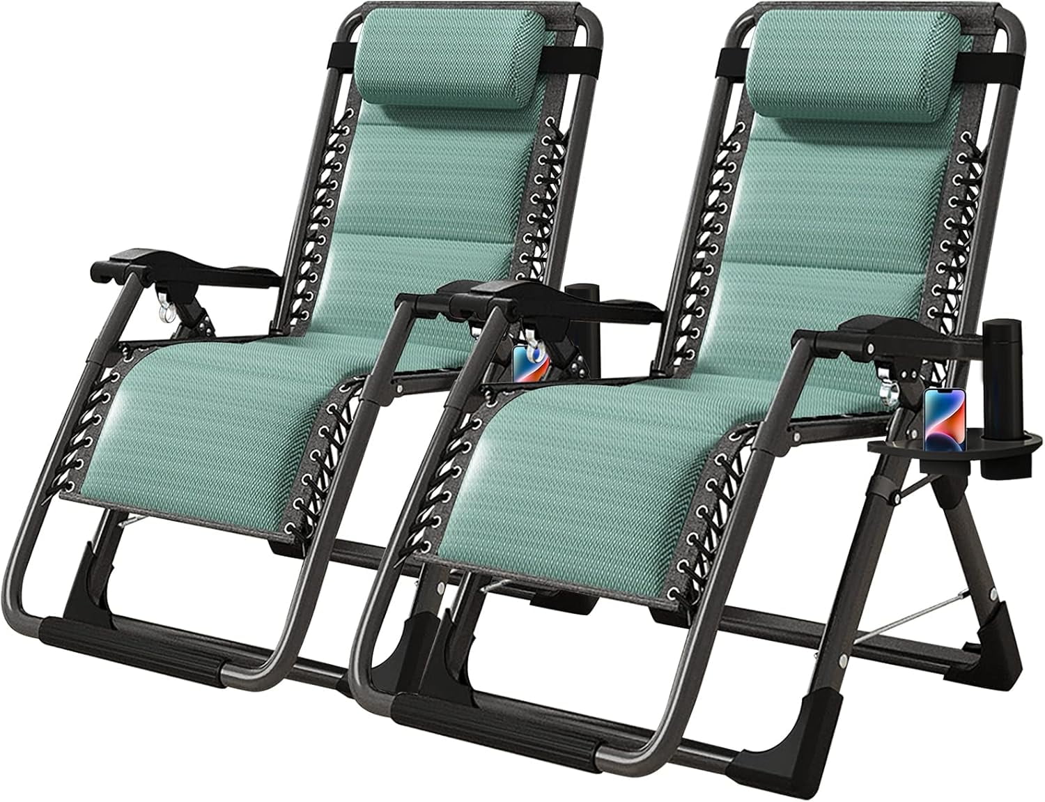 Jumpeak Lounge Chair Ice Touch Silk Zero Gravity Chair, Folding ...