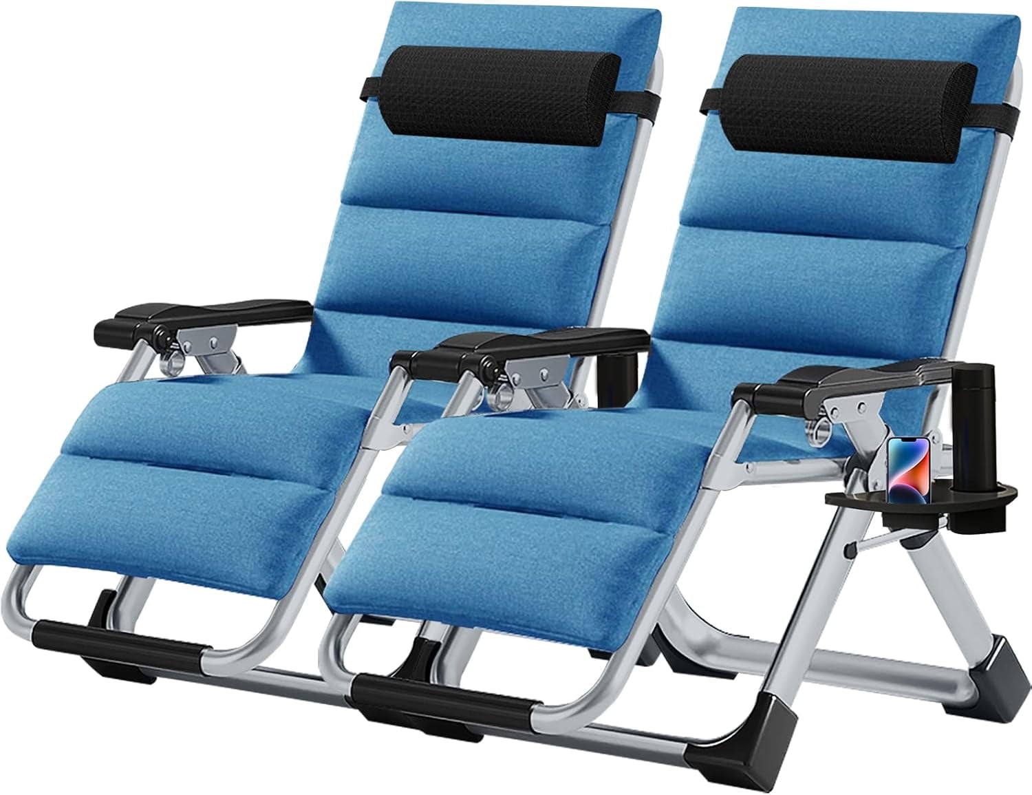 Jumpeak Lounge Chair Padded Zero Gravity Chair Folding Adjustable ...