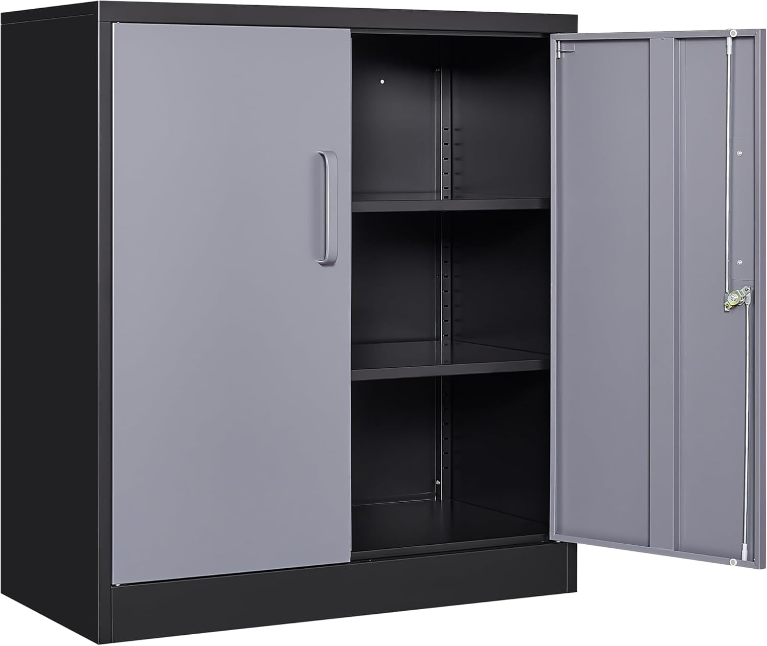 Jumpeak Metal Storage Cabinet with Doors and Shelves,Garage Storage ...