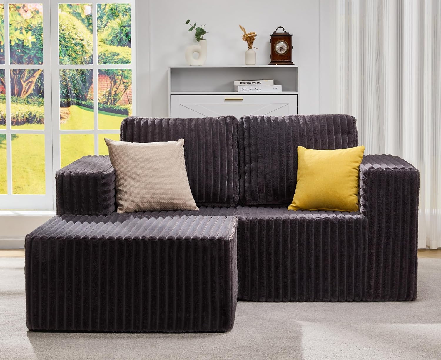Jumpeak Modular Sectional Sofa Memory Foam Couch L Shape Sofa for ...