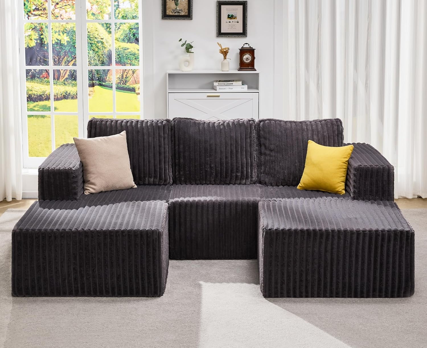 Jumpeak Modular Sectional Sofa Memory Foam Couch Oversized Sectional ...