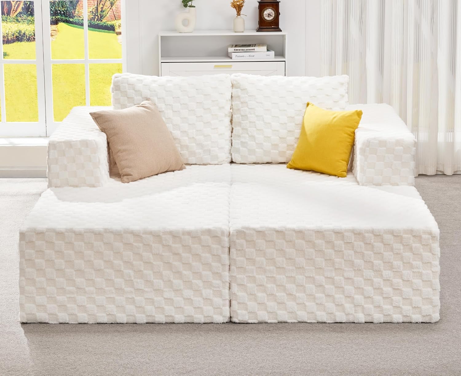 Jumpeak Modular Sectional Sofa Memory Foam Couch Sofa Bed Loveseat with ...