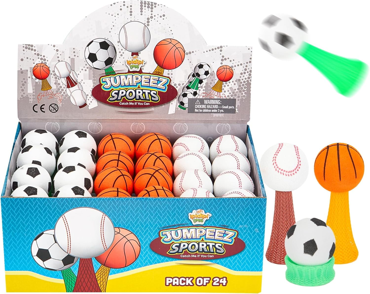 Jumpeez Sports Rocket Poppers – Fun Bounce Fidget Spring Games ...