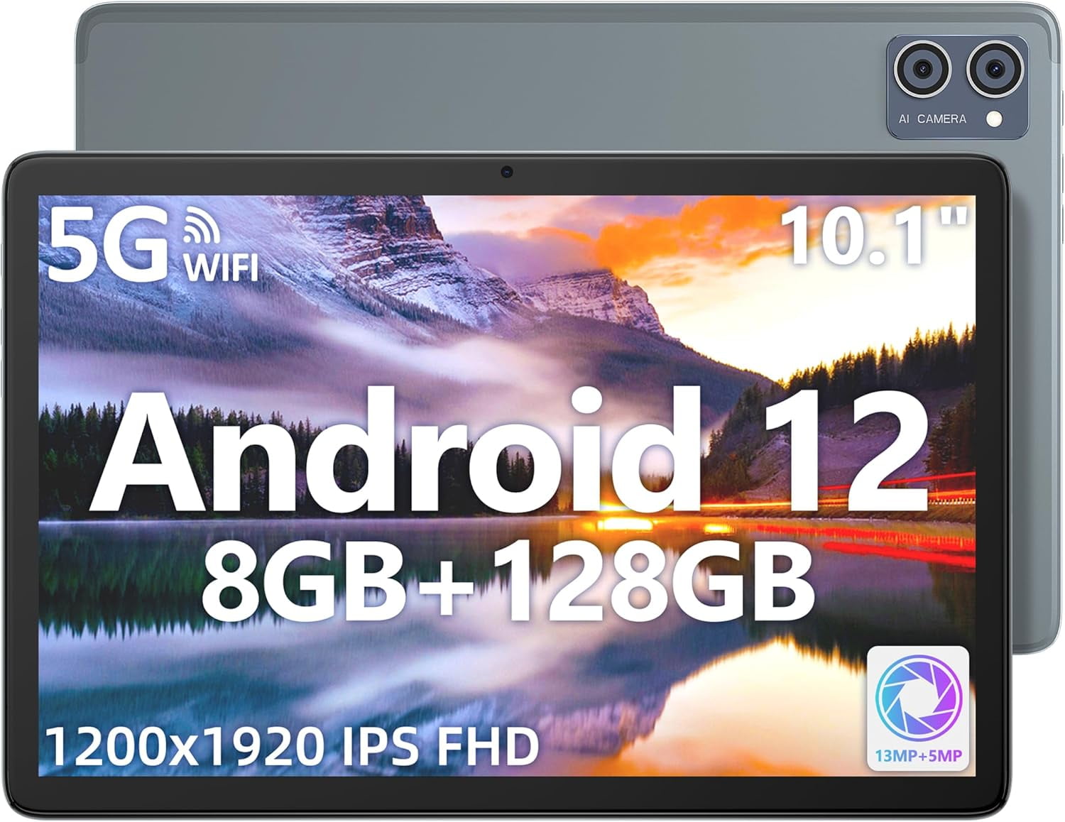 Jumper 10in Android 12 Tablet, 8GB RAM, 128GB ROM, 8-Core MT8183 CPU ...