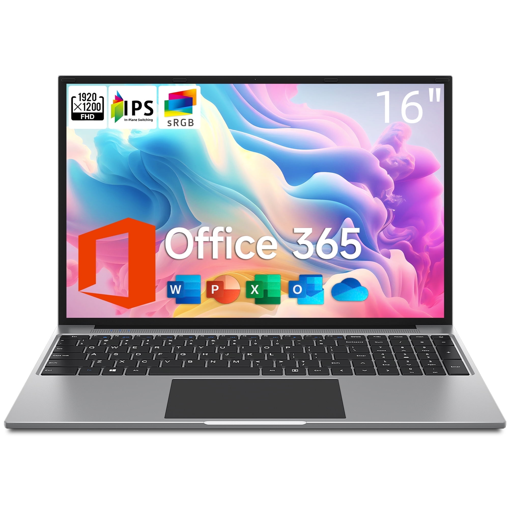 Jumper Business Laptop 15.6" Windows 11 Laptop 4GB Ram 128GB Rom Laptops Computer, Intel Celeron ...