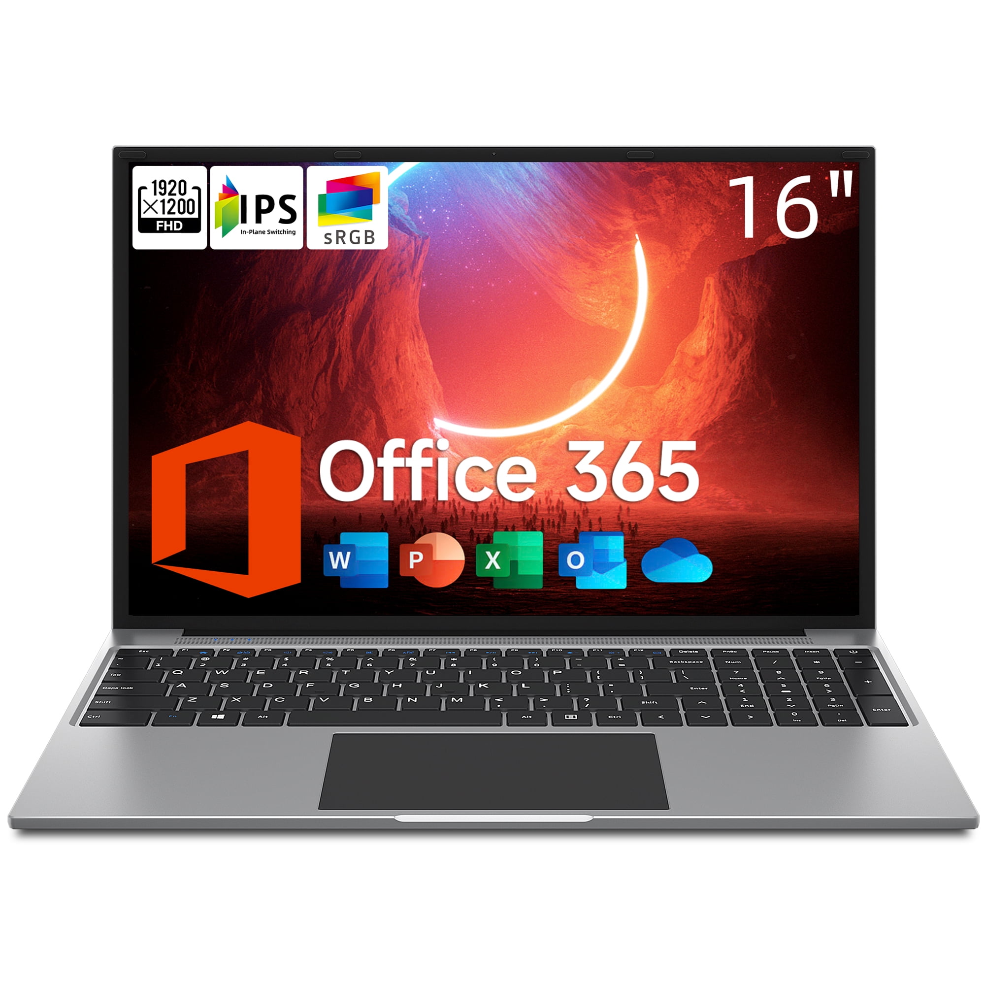 Jumper 16" Laptop Windows 11 12GB Ram 640GB Rom Computer with Intel ...