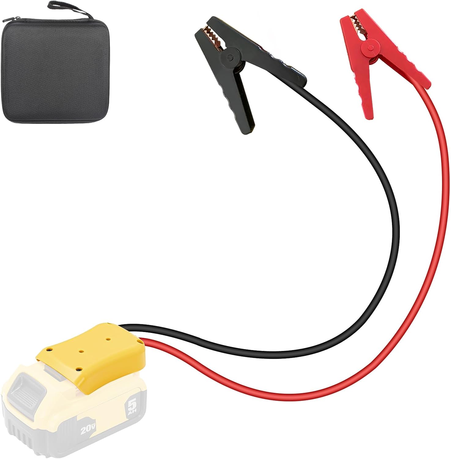 Jumper Cable Clamps for DeWalt 20V Battery Jump Starter, 2.0FT 8AWG Car ...