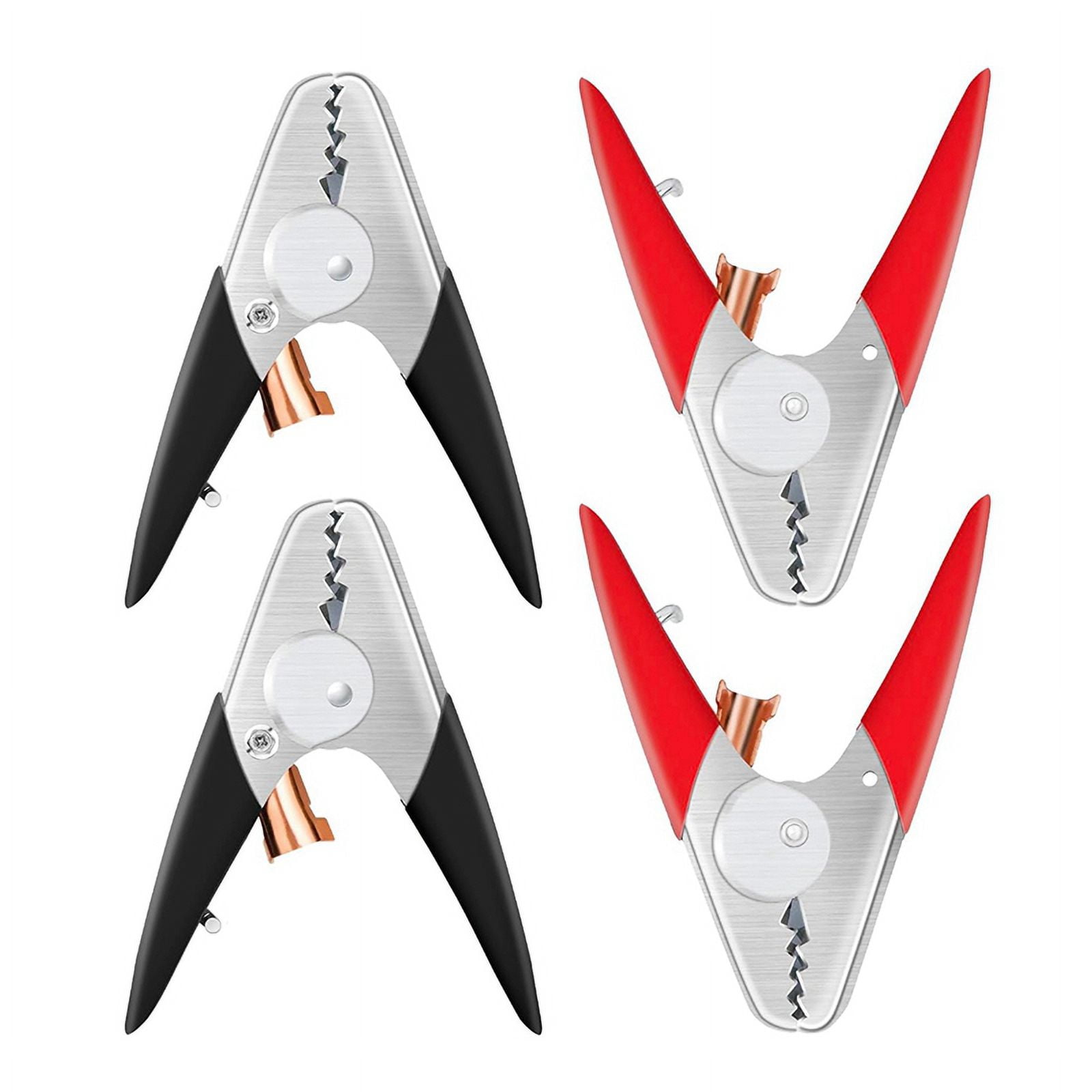 Jumper Cable Clamps Heavy Duty 4 Pcs, Battery Ends 6inch Charger ...