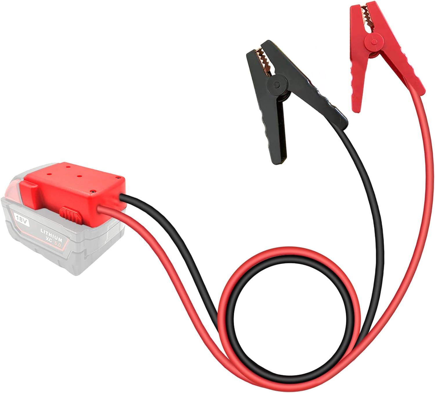 Jumper Cable Clamps for Milwaukee M18 18V Battery Jump Starter, 2.0FT ...