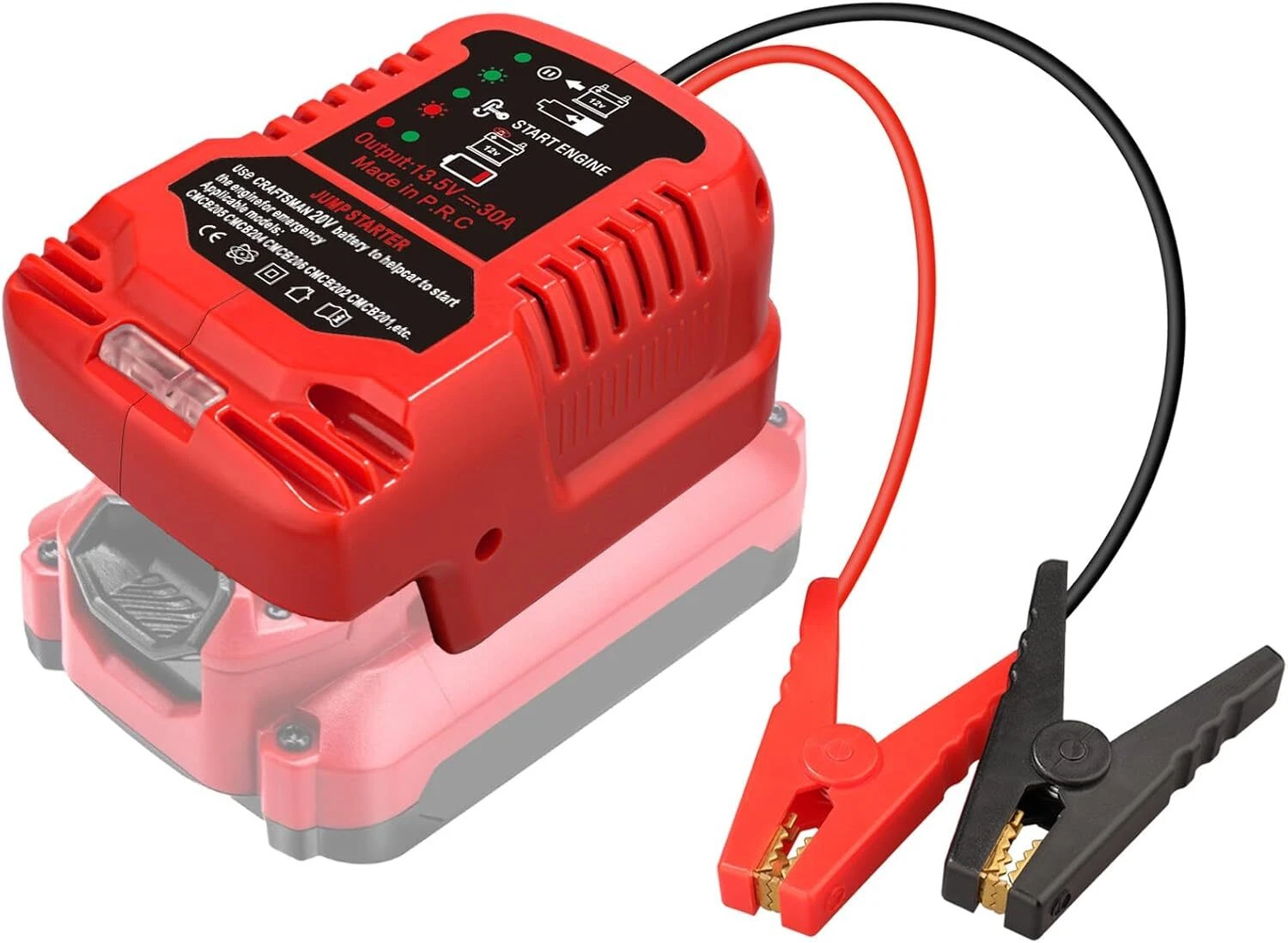 Jumper Cables Jump Charger for Craftsman 20V V-20 Battery 11AWG 30A ...