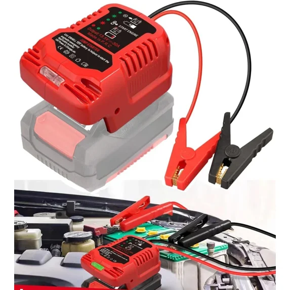 Jumper Cables Jump Charger for Einhell 18v Battery 11AWG 30A Jump ...