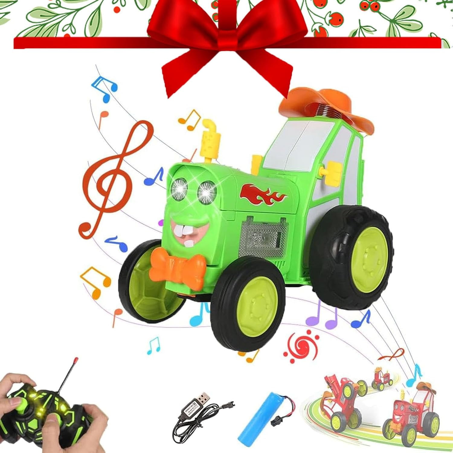 Jumpfury Stunt Car with Lights & Music, Jump Fury Remote Control Car ...