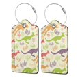 Jumping Animal Vintage Silhouette Luggage Tag for Suitcase 2 Pack ...