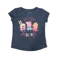 Peppa Pig Girls Pretty Peppa T-Shirt White Sizes 3T-8 - Walmart.com