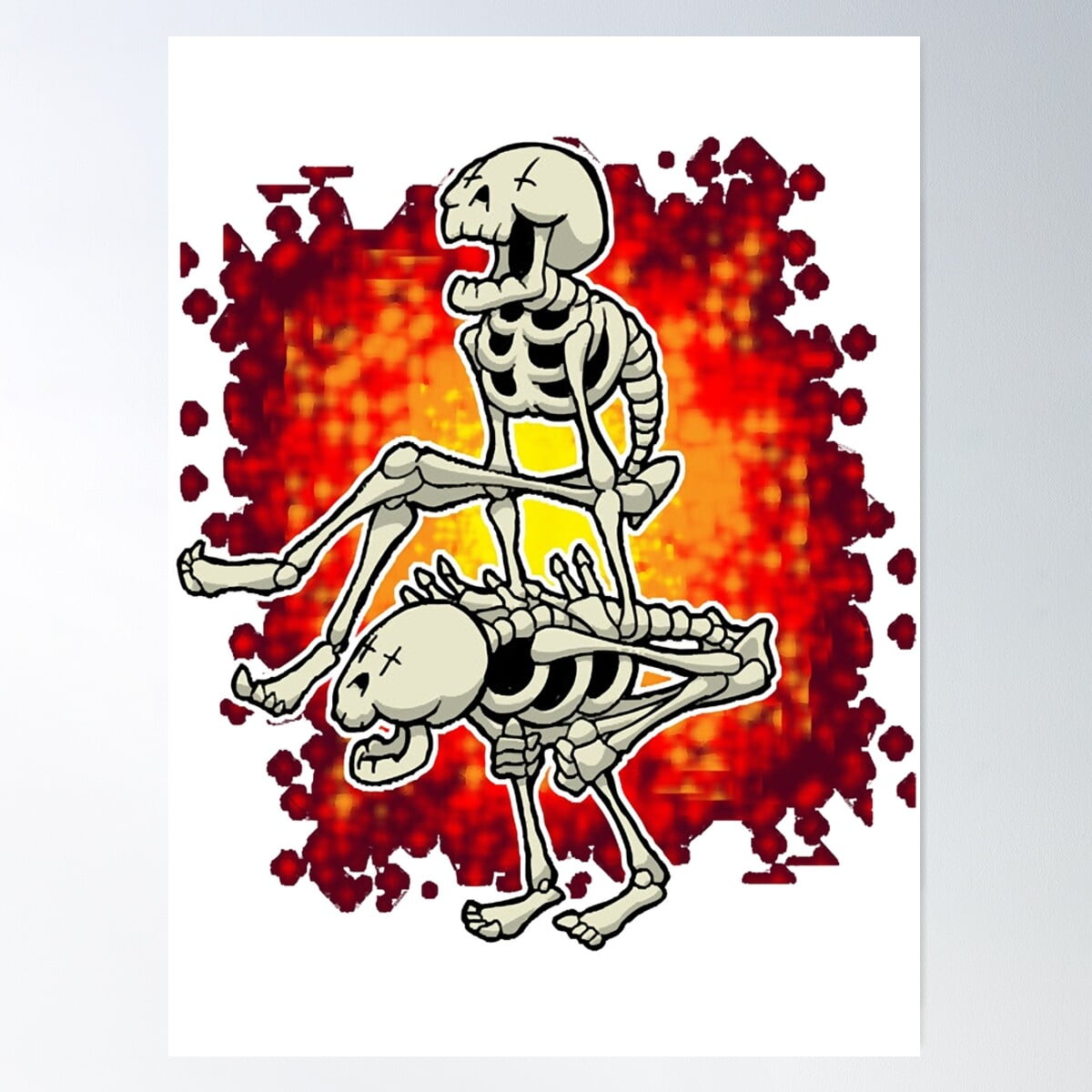 Jumping Bones Poster Wall Art, Modern Wall Decor For Living Room ...