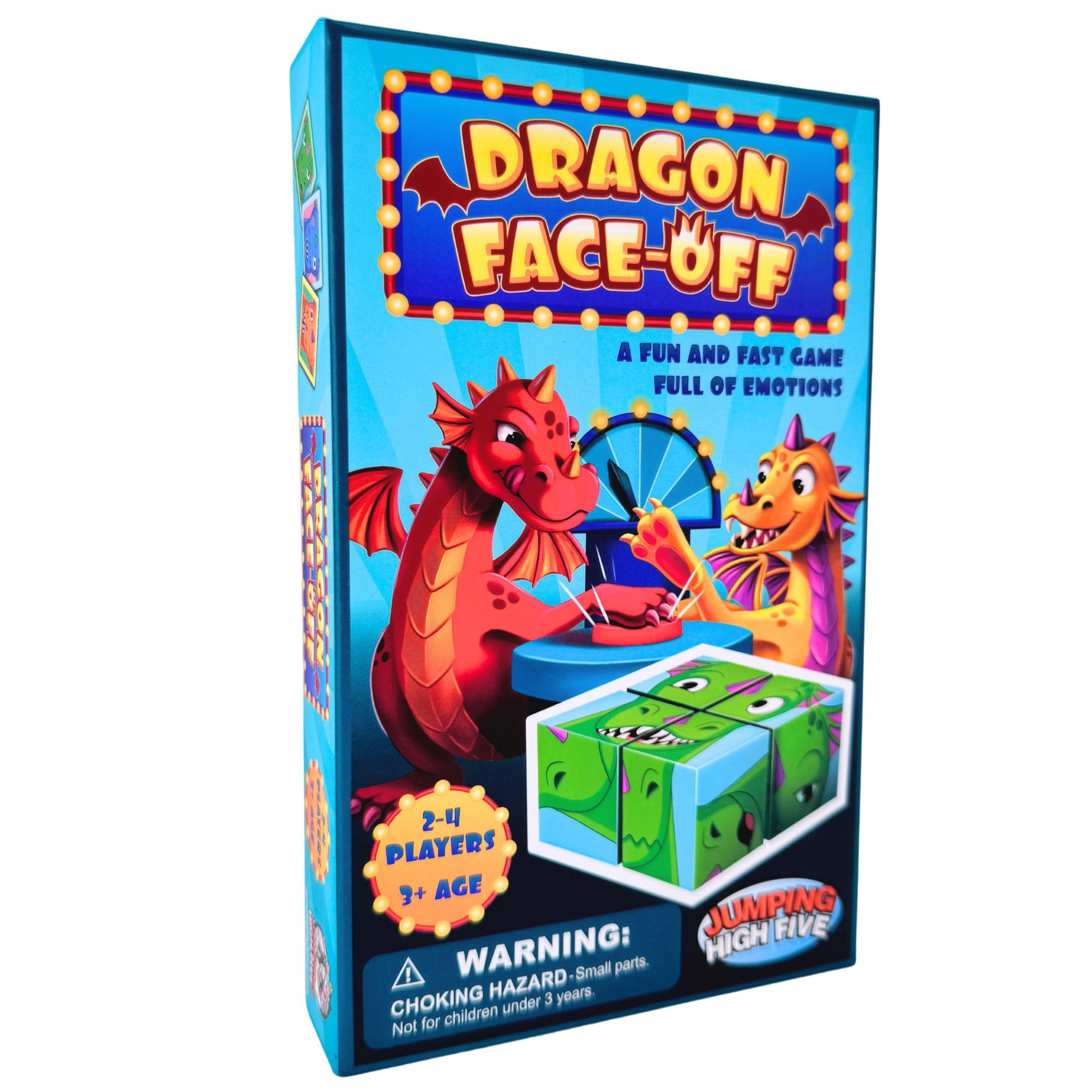 Jumping High Five Dragon DHF10 Face Off Game! Fast-Paced Funny Faces ...