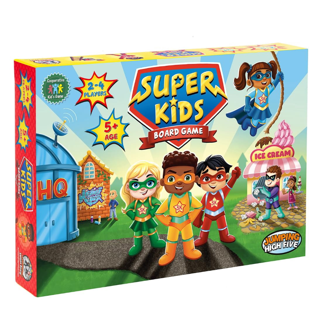 Jumping High Fives Super STF9 Kids Board Game - Exciting Cooperative ...