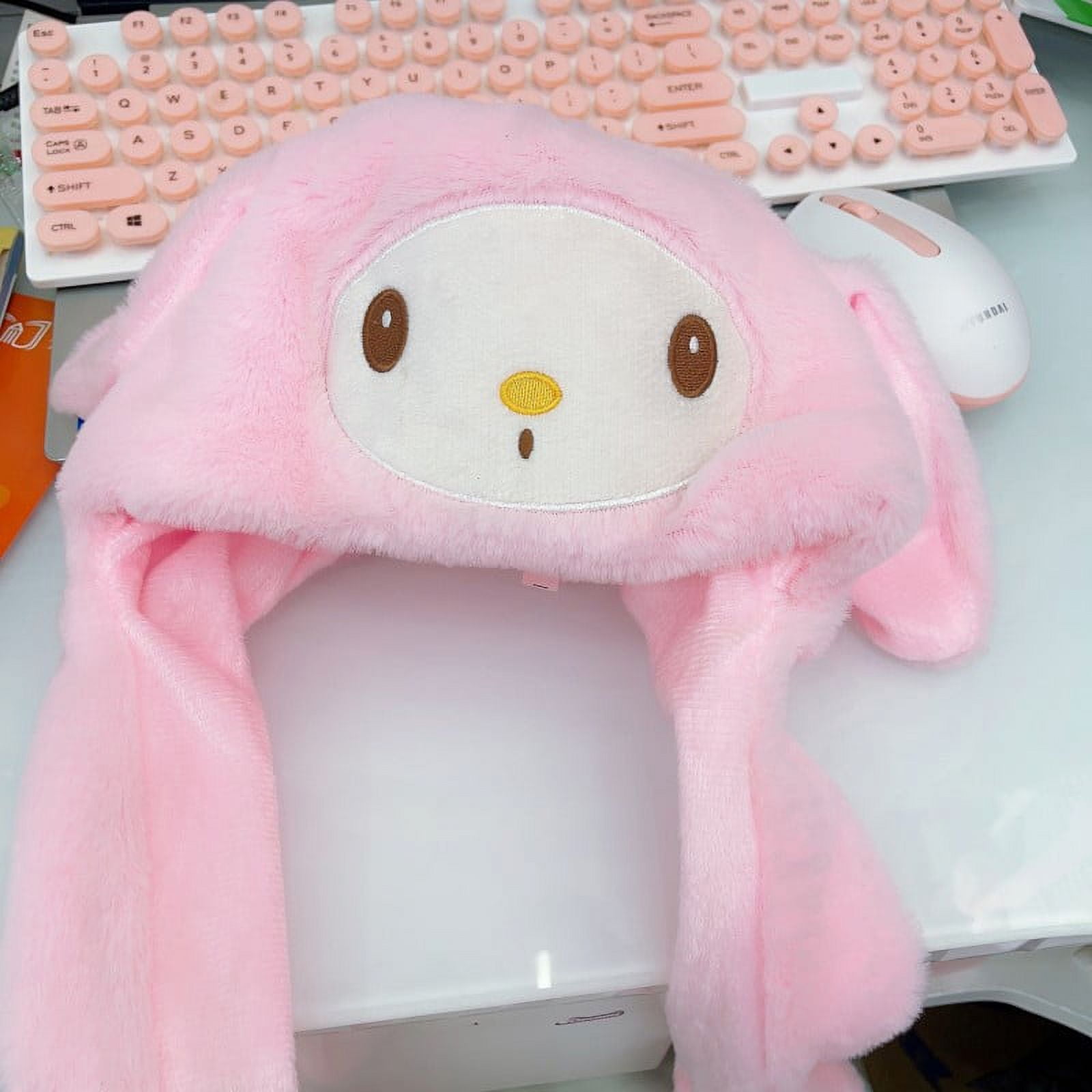 Jumping Up Cinnamoroll My Melody Ear Moving Hat Kawaii Soft Plush Hat ...