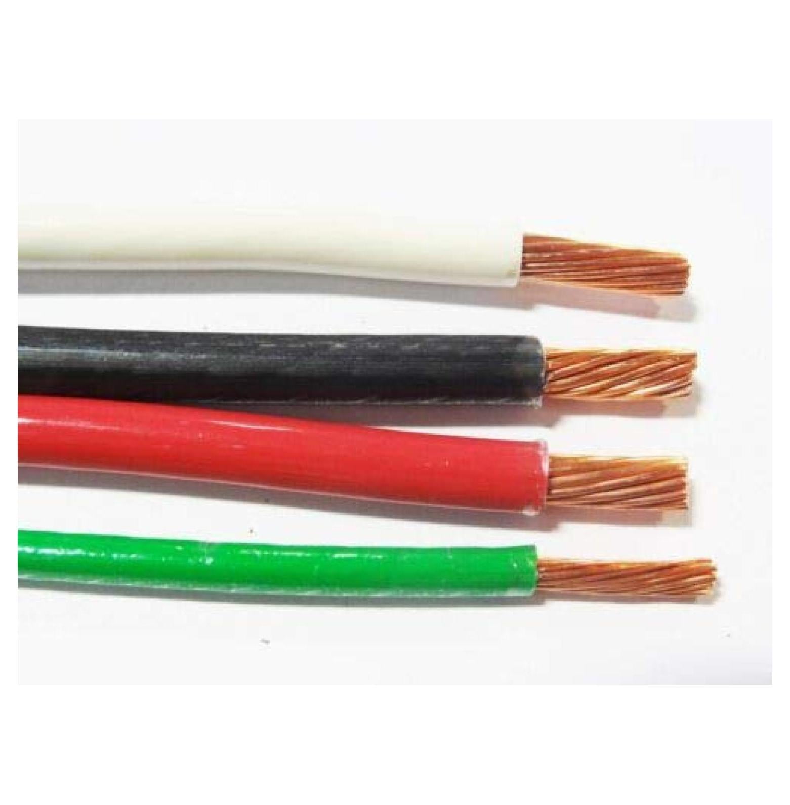 JumpingLight 15 EA THHN THWN 6 AWG Gauge Black White Wire + 15 8 AWG ...