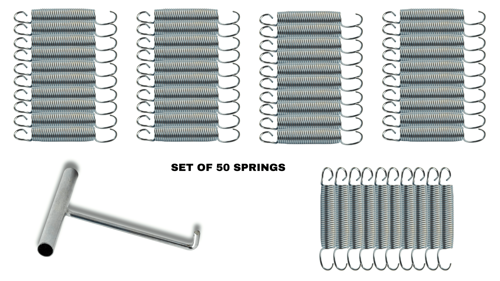 Jumpking Heavy Duty Trampoline Springs 6.5-inch for Trampolines ...