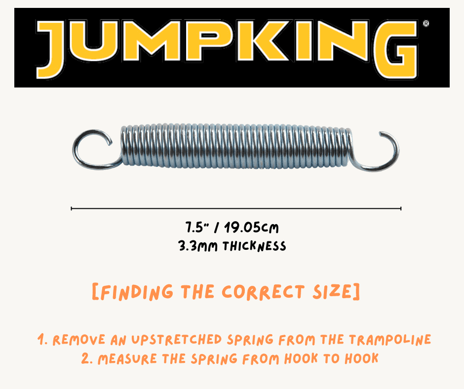 Jumpking Heavy Duty Trampoline Springs 7.5-inch for Trampolines ...