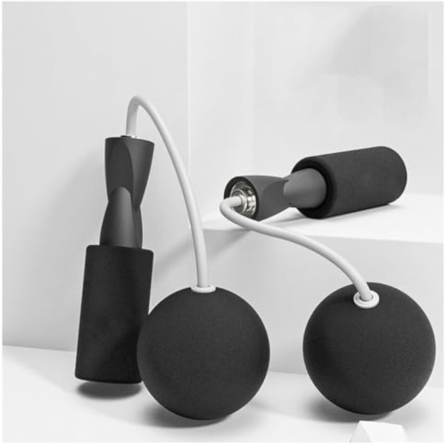 Jumply Cordless Jump Rope, Weighted Cordless Jump Rope with Large ...