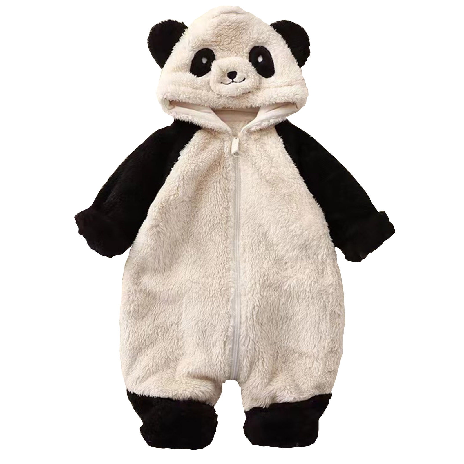 Jumpsuits For Newborn Baby Boy Baby Unisex Panda Hooded Long Sleeve ...