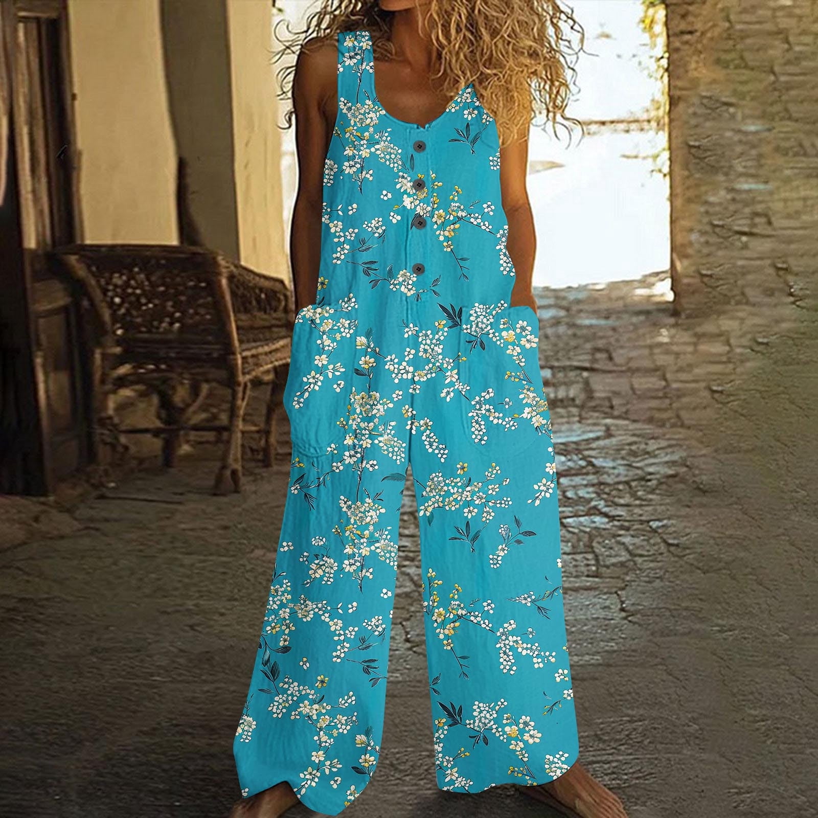 Jumpsuits For Women Casual Summer Outfits Rompers Comfy Beach Vacation ...