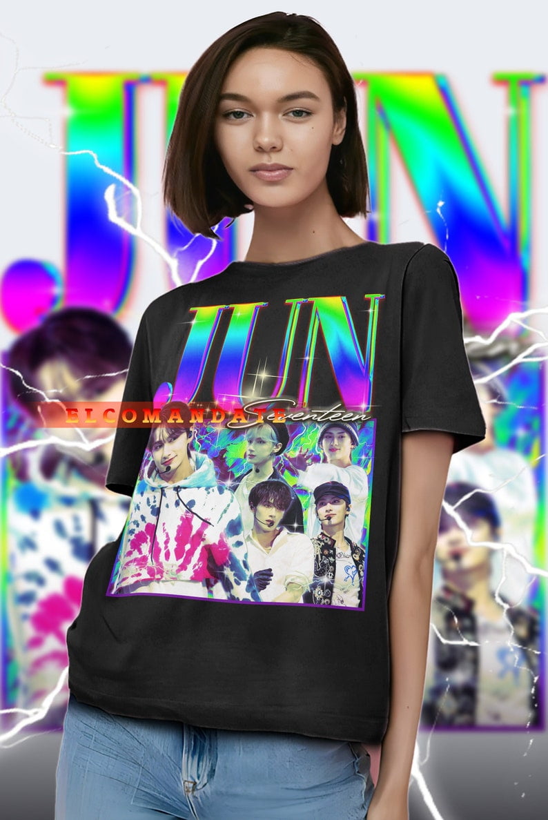 Jun Seventeen Shirt, K-Pop Merch, Seventeen K-Pop, K-Pop Idol ...