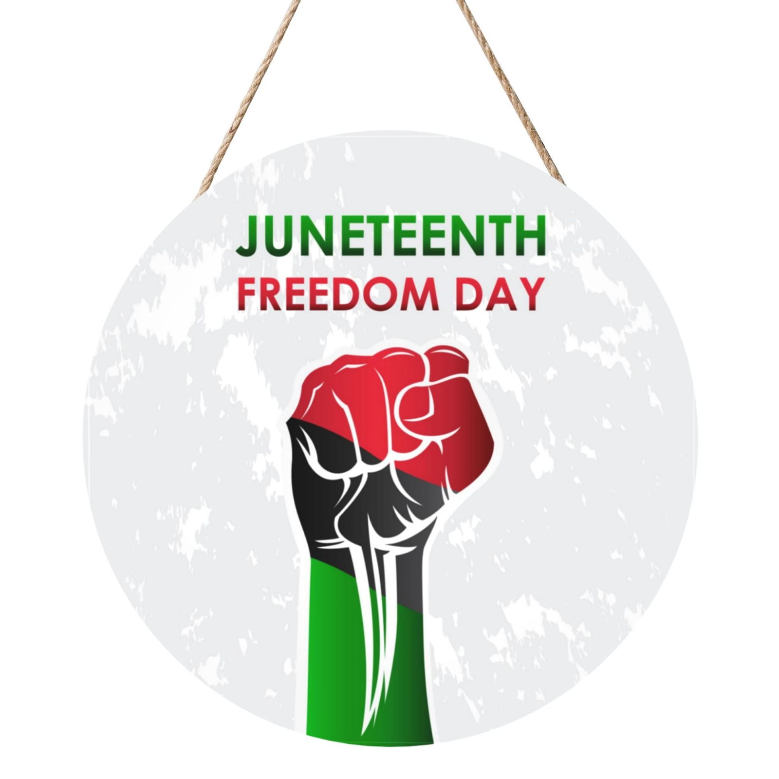 Jun-et-eenth Black History Month Fist Pride African American Wooden ...