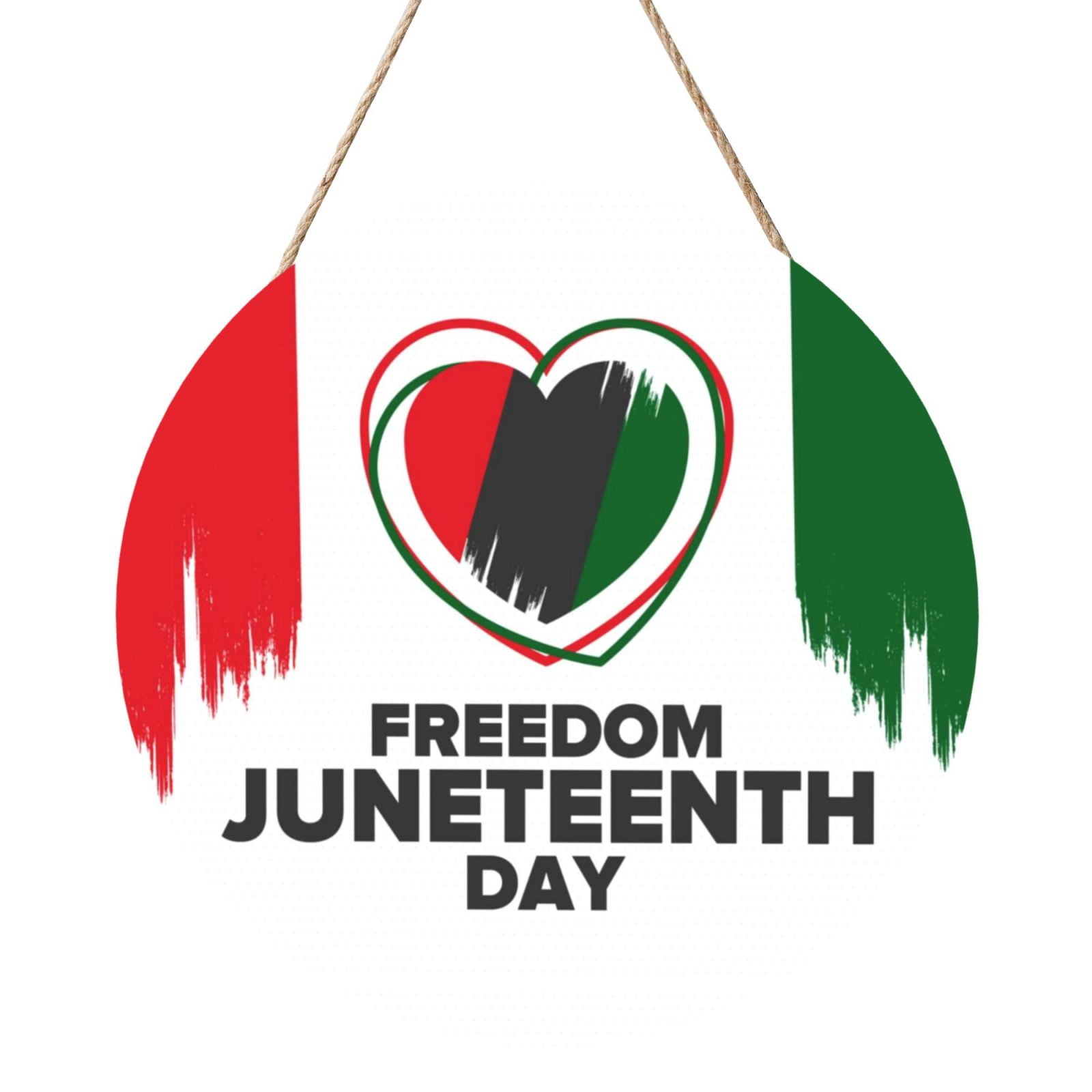 Jun-et-eenth Celebrate Black Freedom From 1865 Wooden Hanging Sign ...