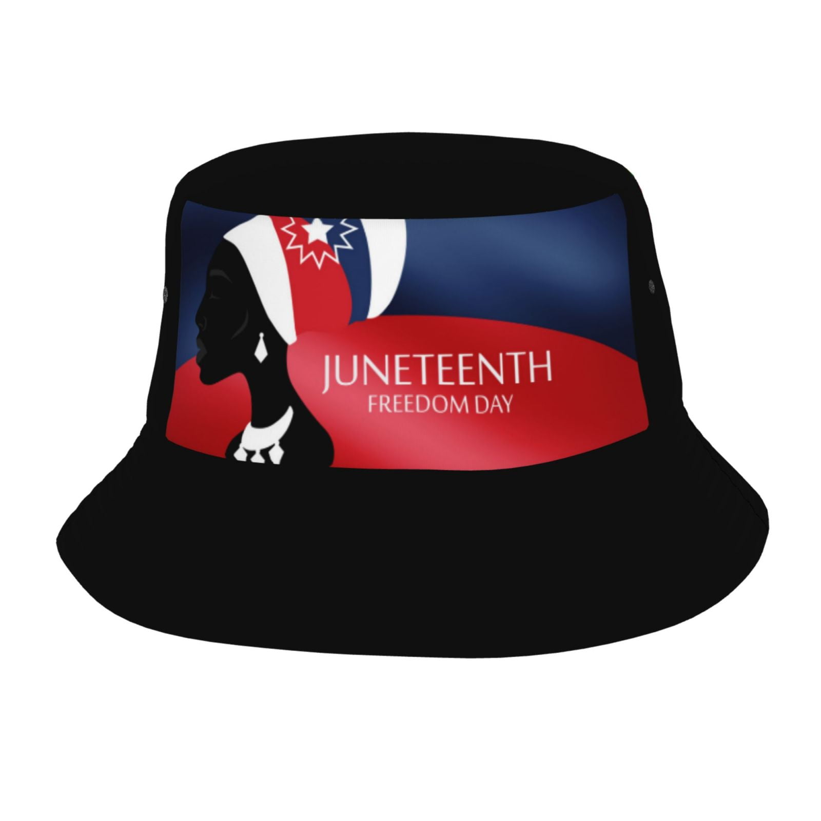 Jun-ete-enth Independence Day Freedom Black African American Bucket Hat ...
