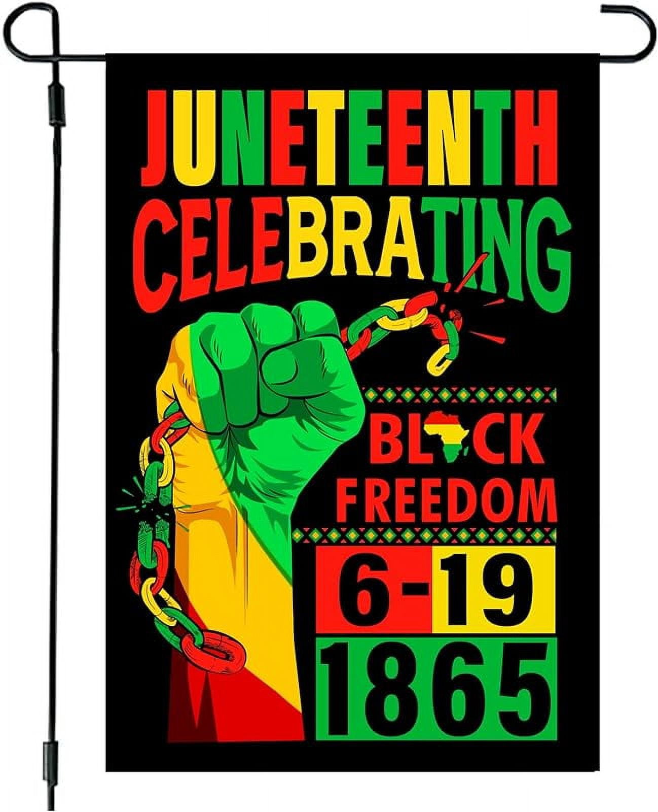 Junèteenth African American Independence Day Flag, Black Liberation ...