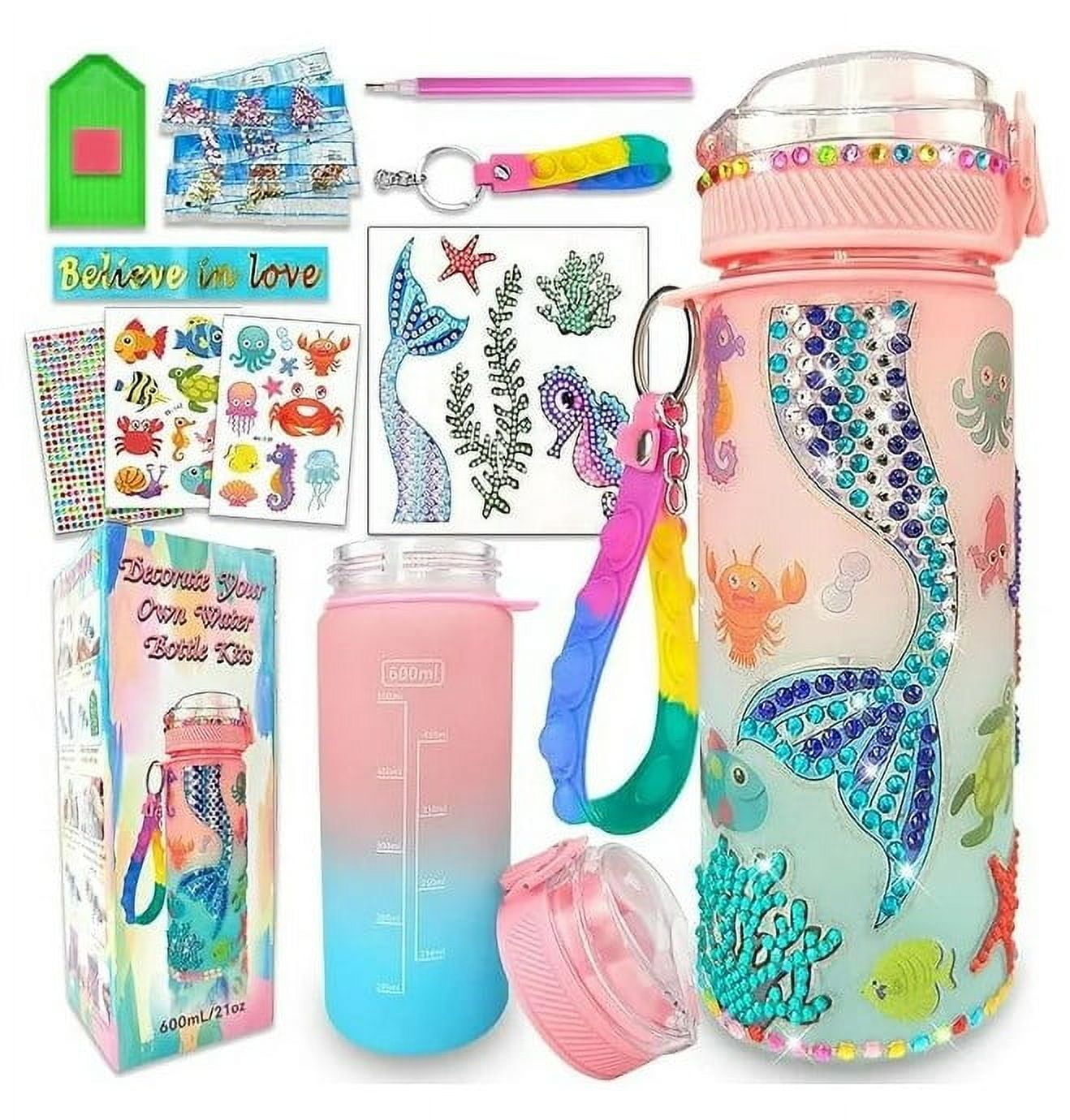 JunMu Decorate Your Own Water Bottle Mermaid Diamond Painting Art Kit - Walmart.com