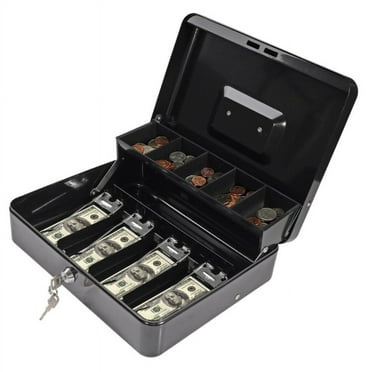 Tera Large Cash Box with Money Tray and Combination Lock - Walmart.com