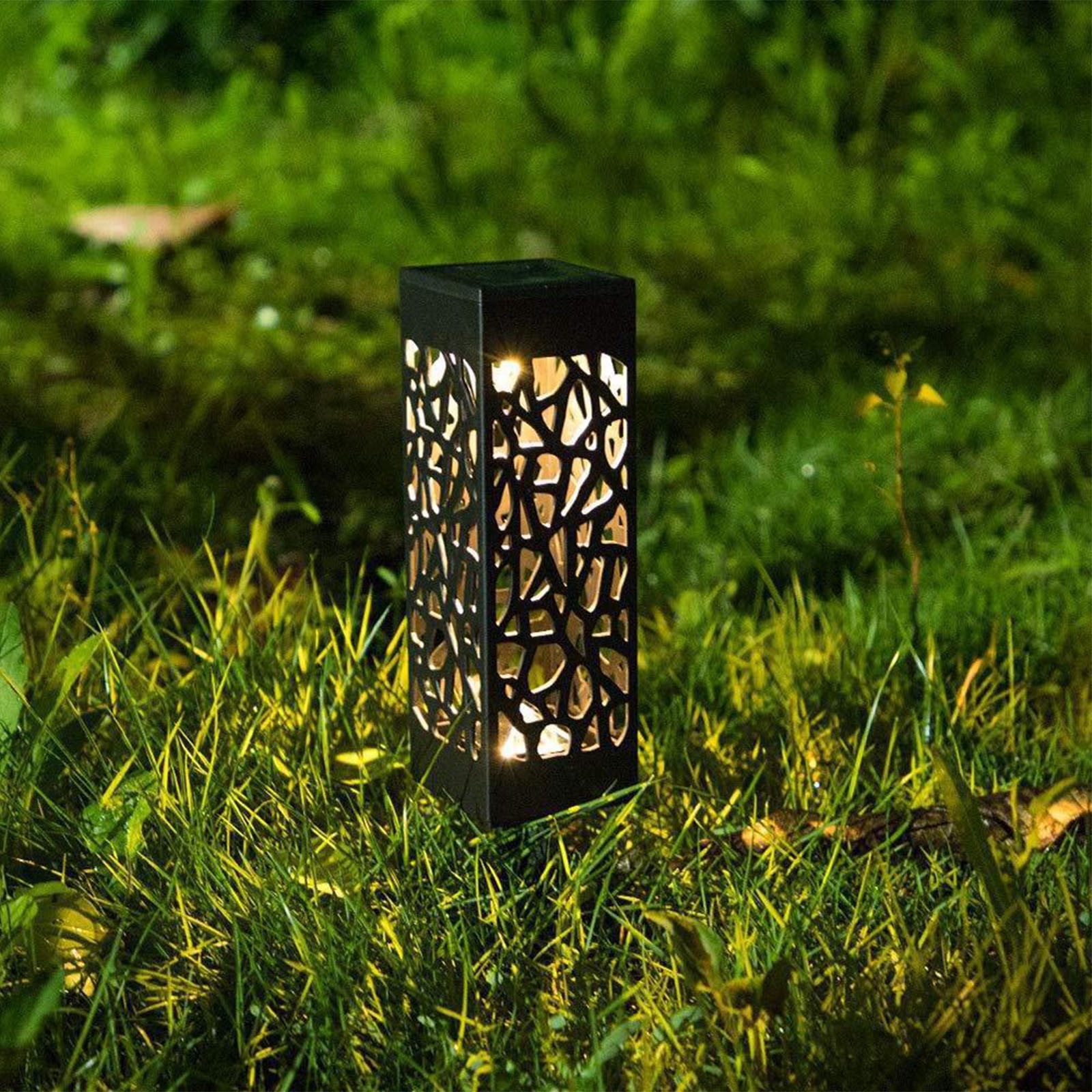 JunYeShi Solar LED Lamp Set 6pcs,Hollow Design,Light Control Sensor ...