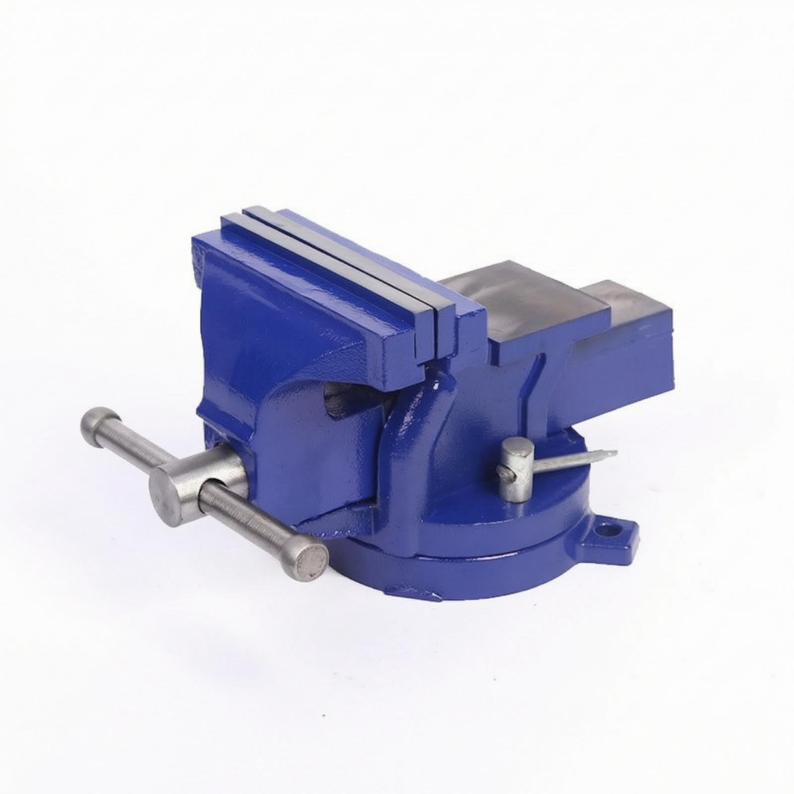 JunZheHub Bench Vise with Swivel Cast Iron Foundation Metal Bench Vise ...